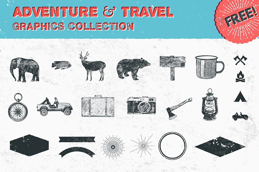 Free Adventure Graphic Collection – Free Design Resources