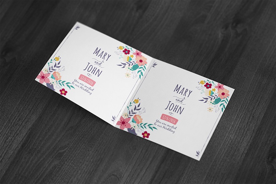 Square Invitation & Greeting Card Mockup – Free Design Resources Square Invitation & Greeting Card Mockup – Free Design Resources