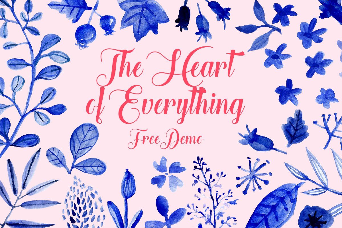 Heart of Everything Free Demo – Free Design Resources