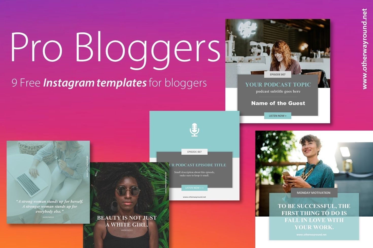 Bloggers Free Instagram Templates – Free Design Resources
