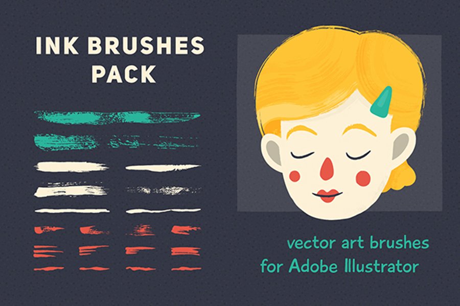 Vector Brush Set for Illustrator – Free Demo – Free Design Resources