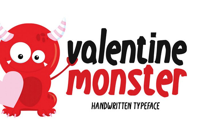 Free Valentine Monster Font – Free Design Resources