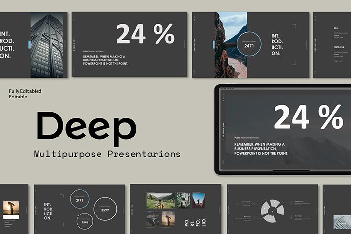 Free Deep Presentation Template – Free Design Resources