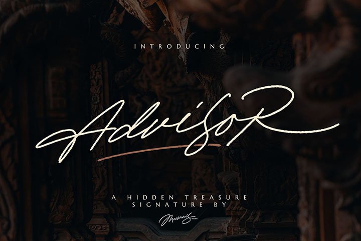 Advisor Free Signature Font – Free Design Resources