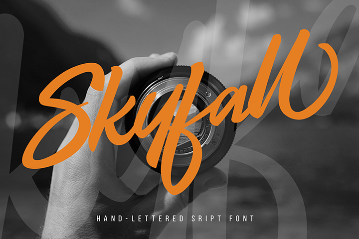 Skyfall Stunning Handlettered Font – Free Design Resources