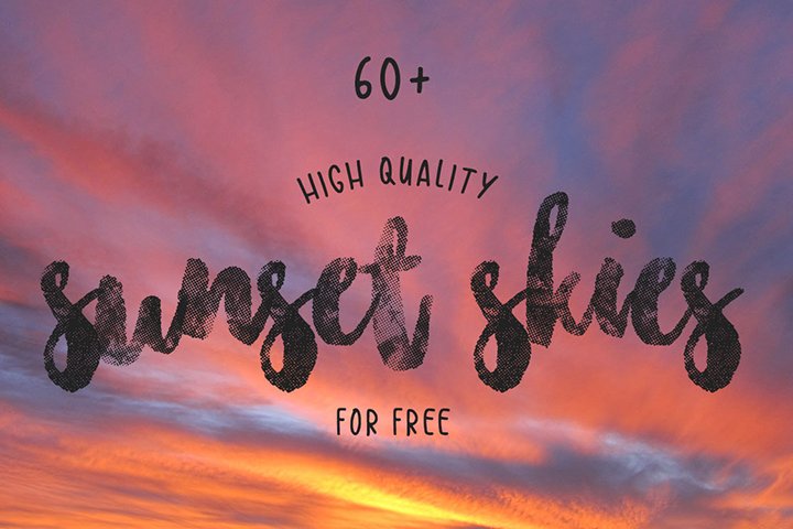 Free 60+ Sunset Sky Bundle – Free Design Resources