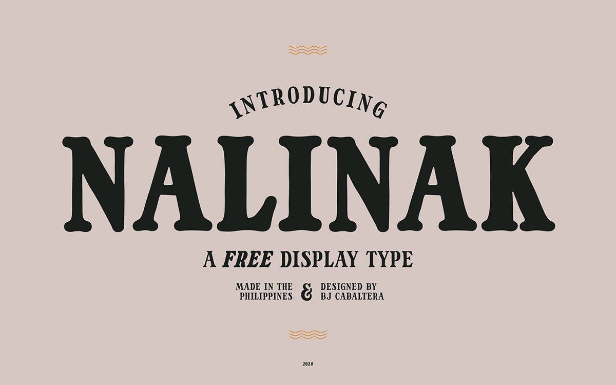 Nalinak Free Display Typeface – Free Design Resources